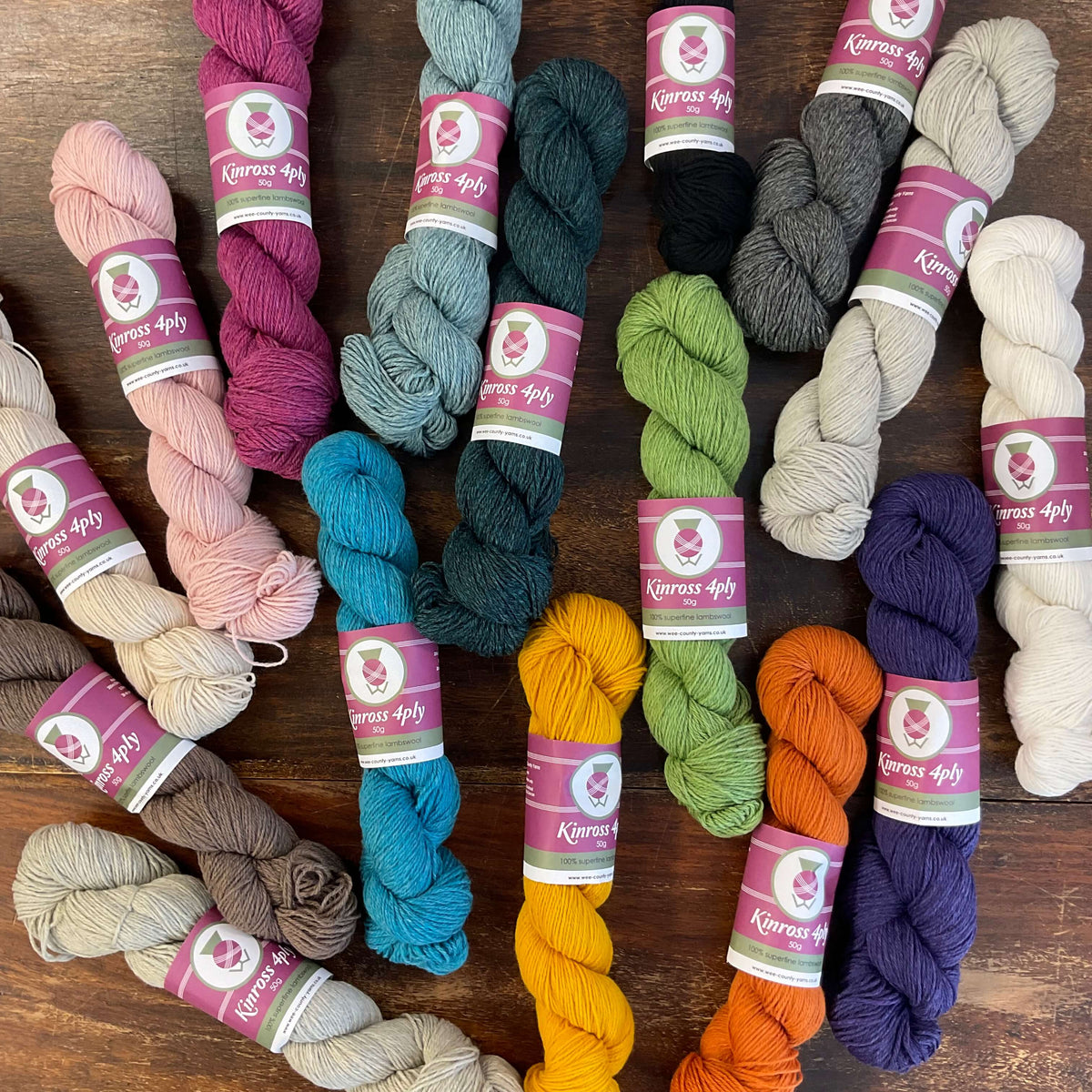 Wee County Yarns Kinross 4ply 100% Lambswool luxurious yarn – The Woolly Brew