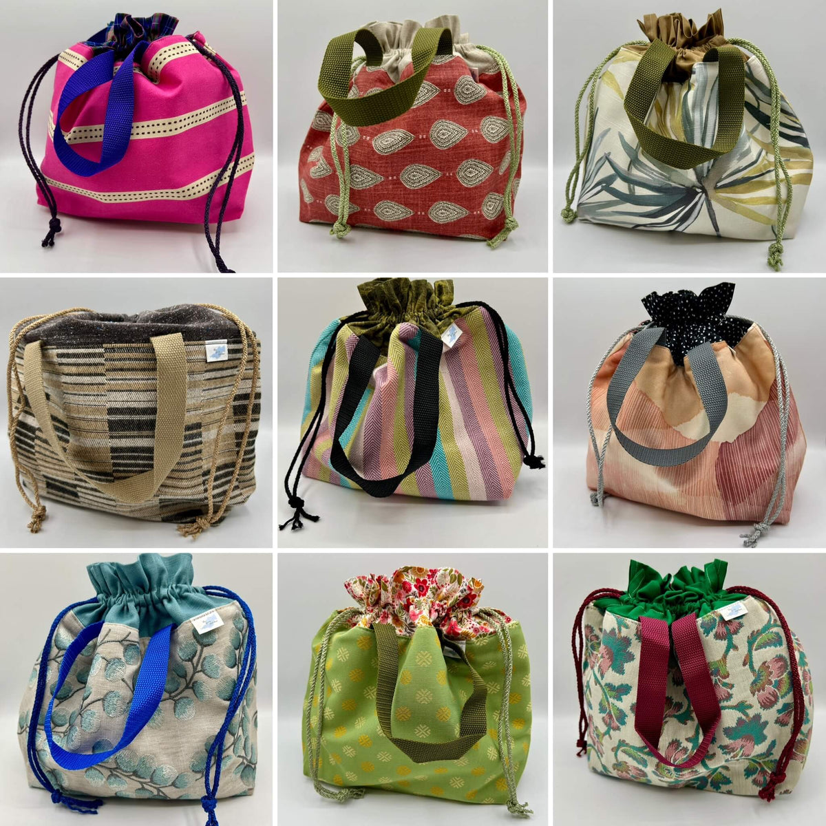 Large Drawstring Project Bags – The Woolly Brew