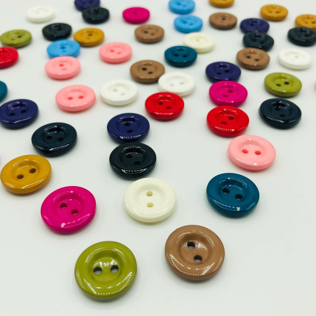 Chunky Plastic Buttons, 15mm, baby buttons made in Italy – The Woolly Brew